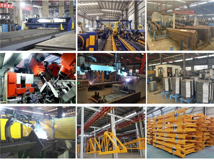 Tower crane fixing angle production process