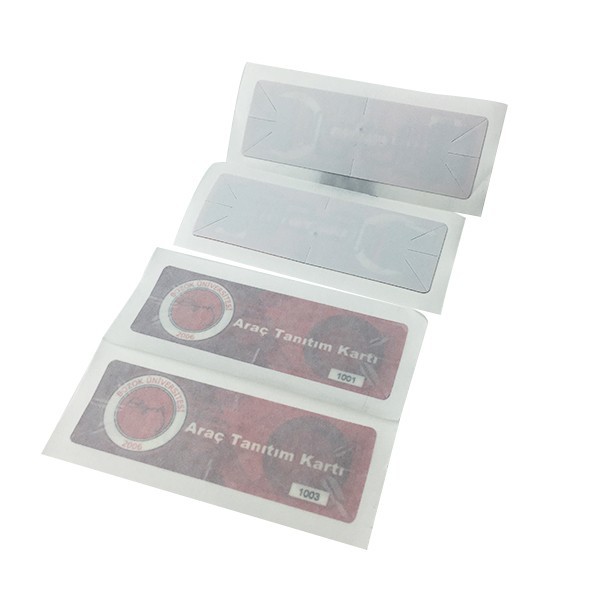 Quality Windshield Anti Transfer RFID Label Sticker For Vehicle Management for sale