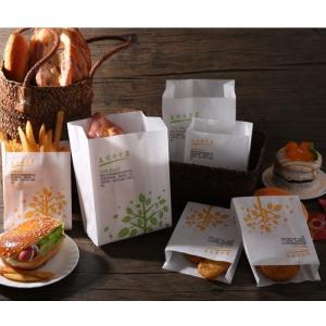 Quality 40gsm To 150gsm Eco Friendly Greaseproof Fast Food Paper Bag CMYK For Oil Food for sale