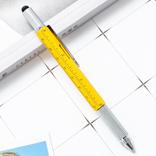 Quality Multifunctional Metal Creative Ballpoint Pen Ruler Screwdriver Touch Screen for sale