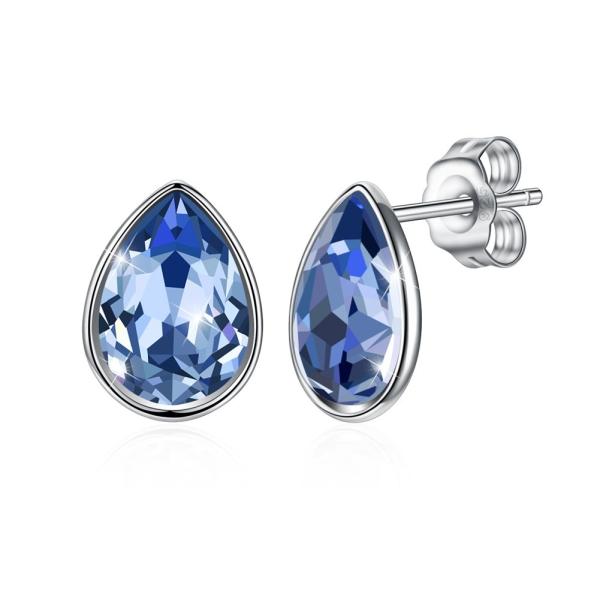 Quality Women Pink Sterling Silver Jewelry Earrings for sale