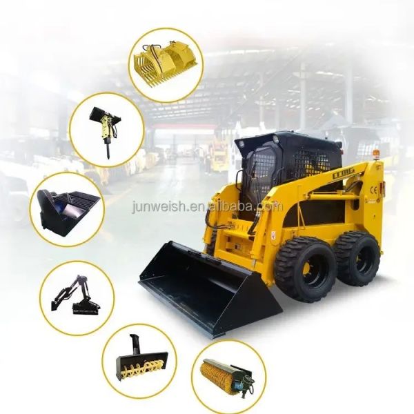 Quality Yanmar Engine Fully Hydraulic Skid Steer Loader with Ce Certification and Attachments for sale