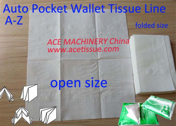 automatic wallet tissue making machine