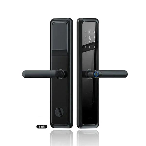 Quality TTLock Smart Front Door Locks With Handle Anti Peep IC Card Fingerprint Password for sale