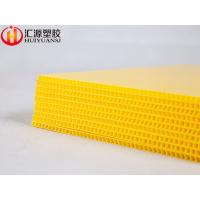 Quality ISO14001 Reusable Durable Yellow Corrugated Plastic Sheets for sale