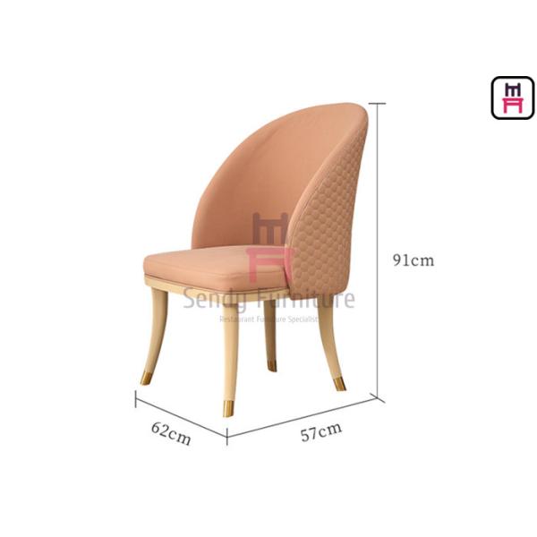 Quality Fully Upholstered Velvet Armrest Dining Chair with Hardware Fitting for sale