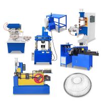 Quality Hwashi Automatic Fan Guard Making Machine,Spiral Fan Guard Making Machine,Air Fan Mesh Welding Machinery Set Plant for sale