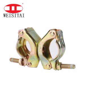 Quality CMA Jis 110 Degree Scaffolding Pressed Swivel Coupler Double Clamp for sale