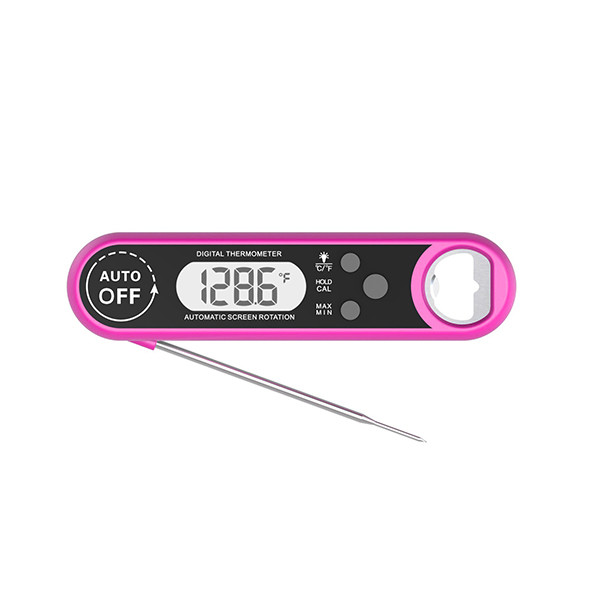 Quality Waterproof IP67 Digital Meat Thermometer With Bottle Opener 2S Bright LCD for sale