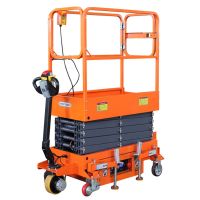 Quality Indoor Push Around Hydraulic Mini Scissor Lift Compact Design for sale