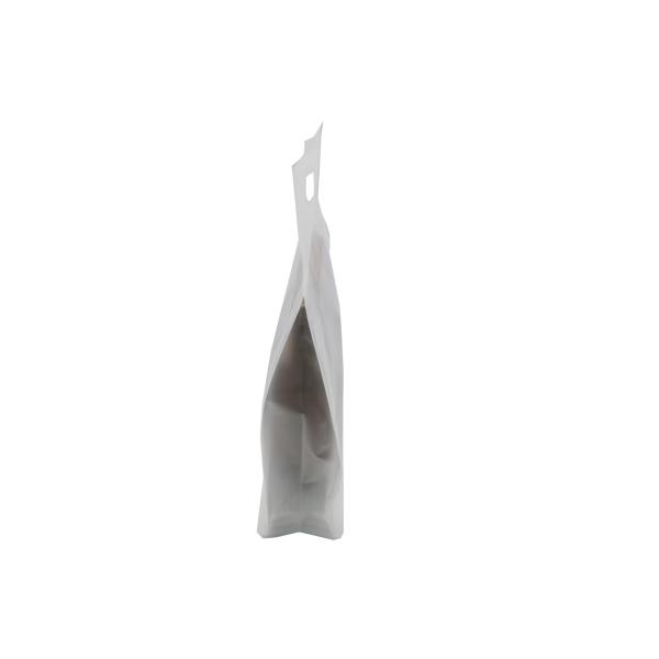 Quality Flat Bottom Opaque Clear Resealable Stand Up Zipper Bag With Handle for sale