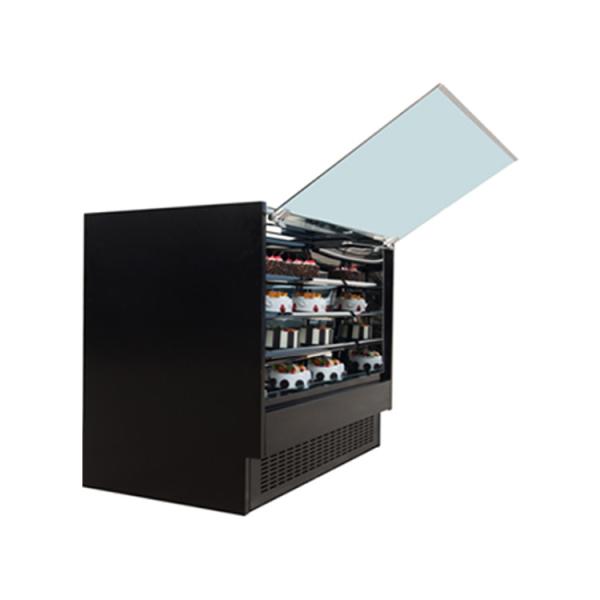 Quality front-opening flat glass cake showcase pastry cabinet with CE/ETL for sale