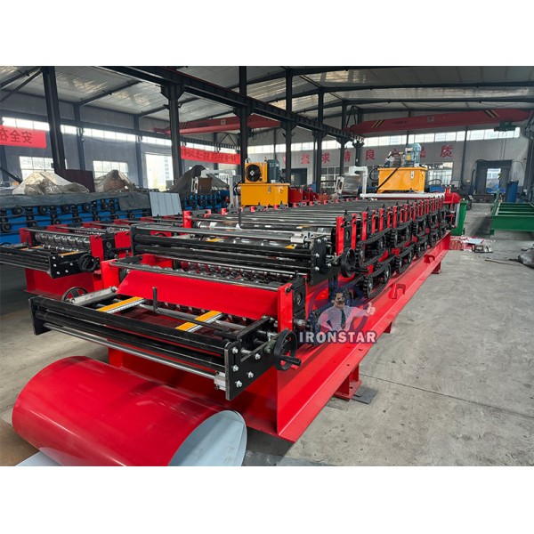 Quality 840 trapezoidal sheet and 836 corrugated double layer roll forming machine for for sale