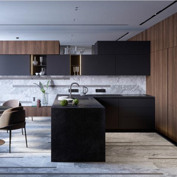 Quality PVC Wooden Modular Kitchen Cabinets for sale