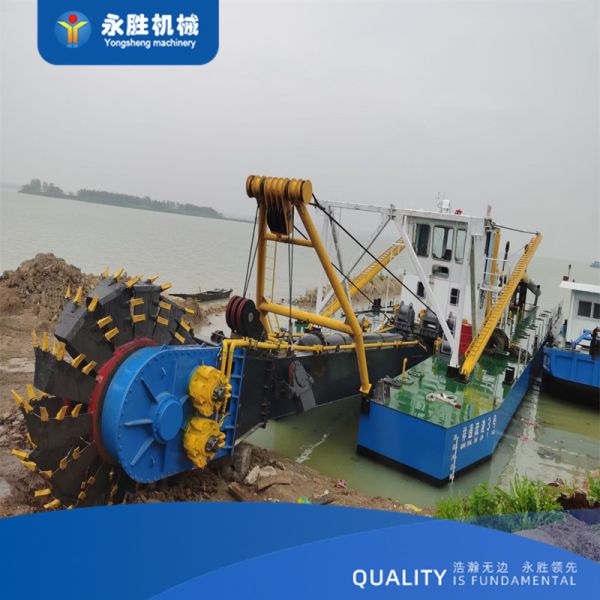 Quality Model 18 Inch Bucket Wheel Suction Dredger For Dredging Depth 15m for sale