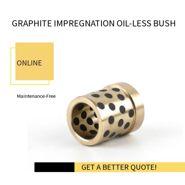 Quality Graphite Impregnation Oil-Less Copper Flange Bush for sale
