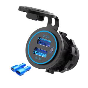 Quality Dual QC3.0 Car Charger 18W Fast Charge Socket for sale