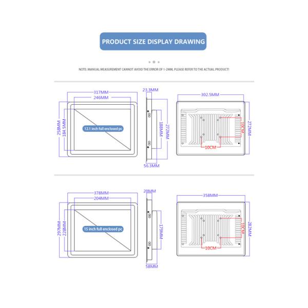 Quality Stock 10.4 Inch Touch Screen Work All In One Computer with J1900/i3/i5/i7 for sale