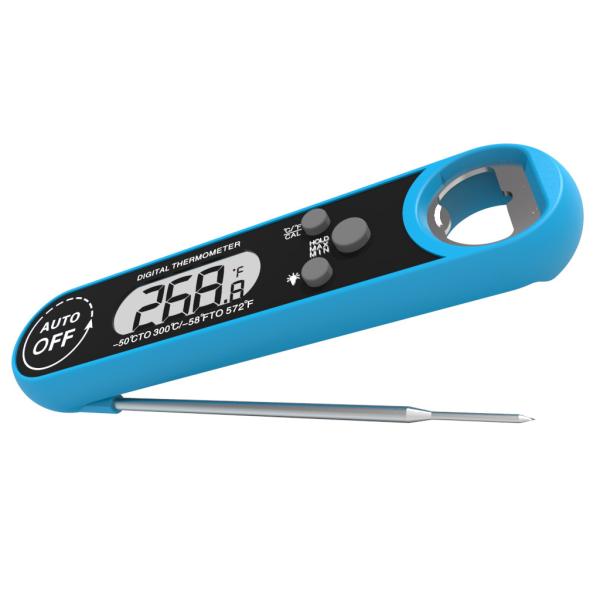 Quality 240 Degrees Digital Meat Thermometer Rotatable Probe Waterproof Food For Liquid Milk Candy for sale
