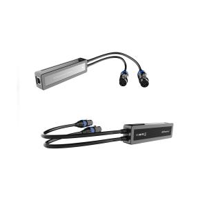 Quality Black XLR Dante Audio Interface , Dante IO Interface Analog Input Dante Output for sale