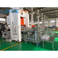 Quality LK-T80 Automatic High Precised Steel H-type Siemens Motor Aluminum Foil Container Making Machine for Food Packing for sale