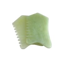 Quality 100% Natural Xiuyan Jade Comb for Body Scalp Care Massage Tool SPA Acupuncture for sale