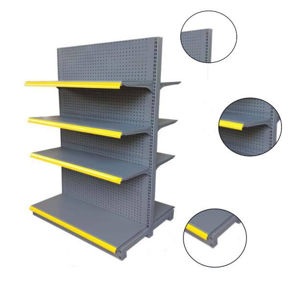 Quality Stationery Display Stand Gondola Racking System Supermarket Wooden Cold Rolled for sale