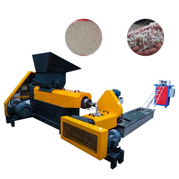 Quality pp pe film recycle plastic granules pe granulator making machine for sale