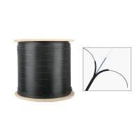 Quality Indoor Outdoor FTTH Drop Fiber Optic Cable 1 2 4 Core Flat Drop Cable for sale