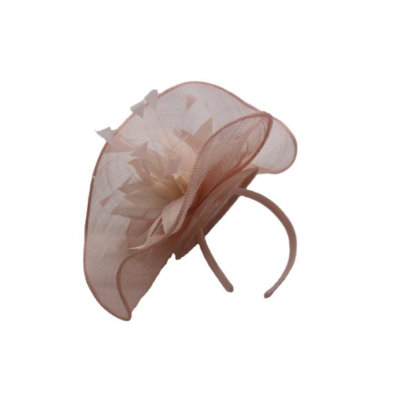 Quality Female Party-goers' Essential Sinamay And Feather Fascinator Hat with Headband for sale