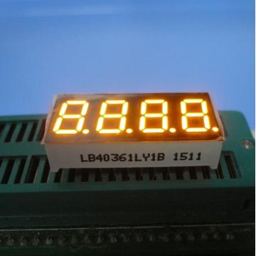 Quality Ultra White 0.36" Common Cathode 4 Digit 7 Segment Led Display For Humidity for sale
