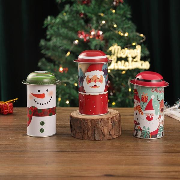 Quality Christmas Gift Tin Box 0.22mm Small Rectangular Iron Cans Tin Containers PMS for sale