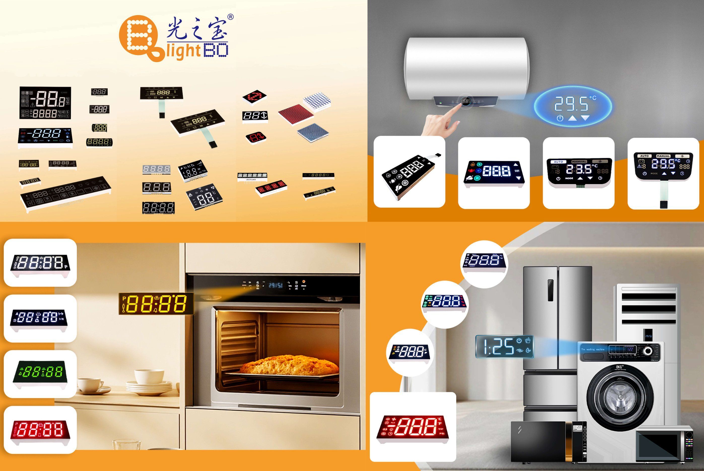 LED display in gas detector application