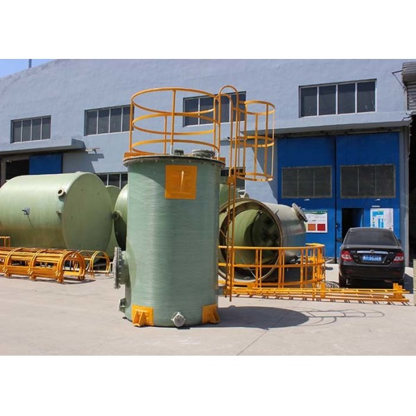 Quality 4000mm*5110mm Frp Plastic Cylinder Tank Vertical Filament Winding for sale