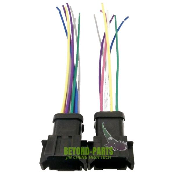 Quality catererpillar 320C Excavator Spare Parts Throttle Motor Plug 8 Pins for sale