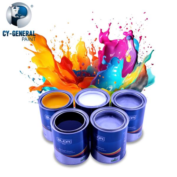 Quality Orange Red 1K Basecoat Acrylic Automotive Clear Coat for sale