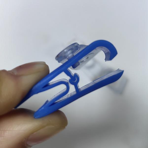 Quality Exclusive Blue White ID Badge Holder Clip Plastic Hanging Clip for sale