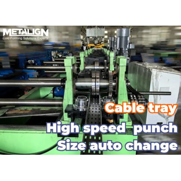 Quality High Precision Metal Cable Tray Roll Former Featuring 16 Stations And Hydraulic Cutting for sale
