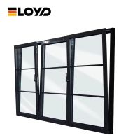 Quality ODM Six Chamber Thermal Break Aluminium Tilt And Turn Window For House Villa for sale