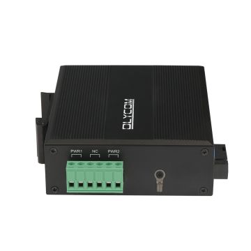 Quality 20KM Transmission 2 Port Fiber Media Converter Single Fiber Media Converter DIN for sale