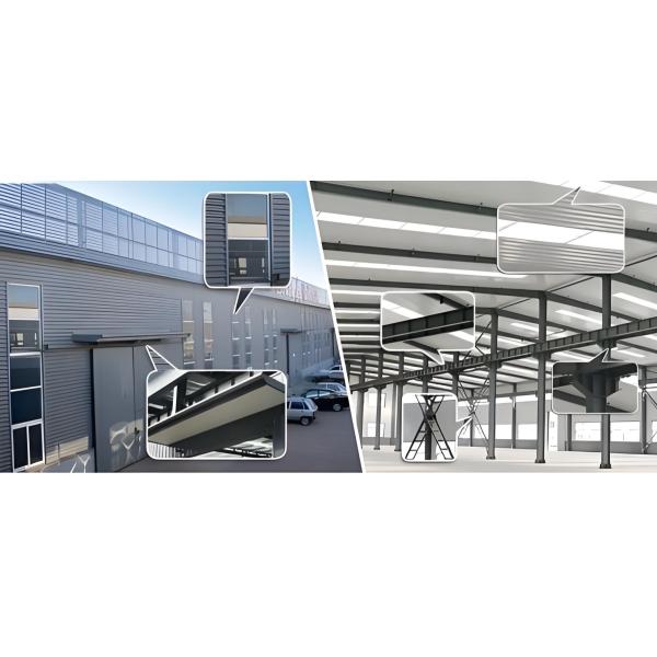 Quality Multi Storey Steel Structure Industrial Warehouse Erosion Resistant for sale