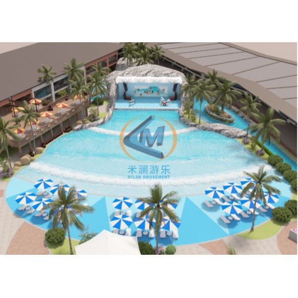 Quality 45kw Blower Wave Surf Pool for 500sqm Wave Zone with Low Noise for Commercial Aqua Parks for sale