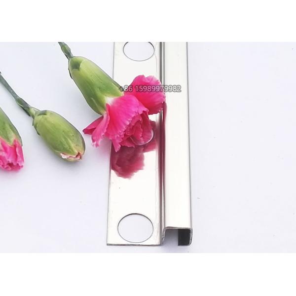 Quality Mirror Effect Stainless Steel Tile Trim with 8mm / 10mm square edge for sale