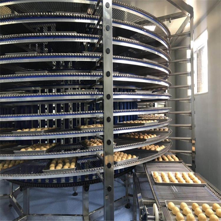 Industrial Automatic Baking Bread Production Spiral Cooling Tower Machine