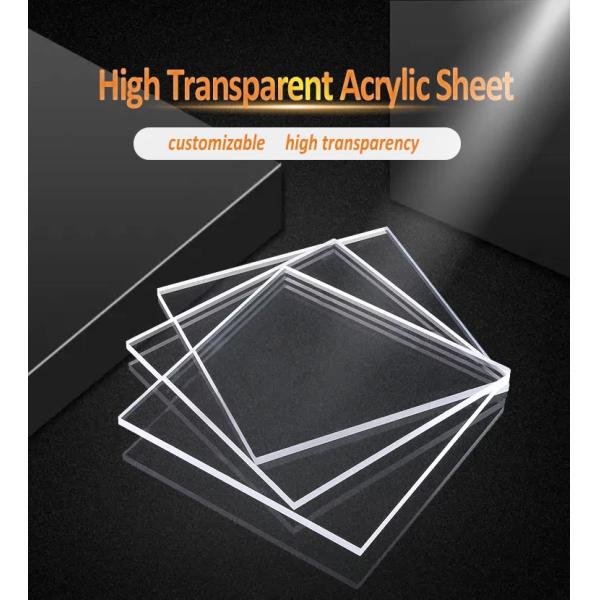 Quality Cast Clear Acrylic Sheet Non Yellowing Surface for Laser Cutting UV Printing for sale