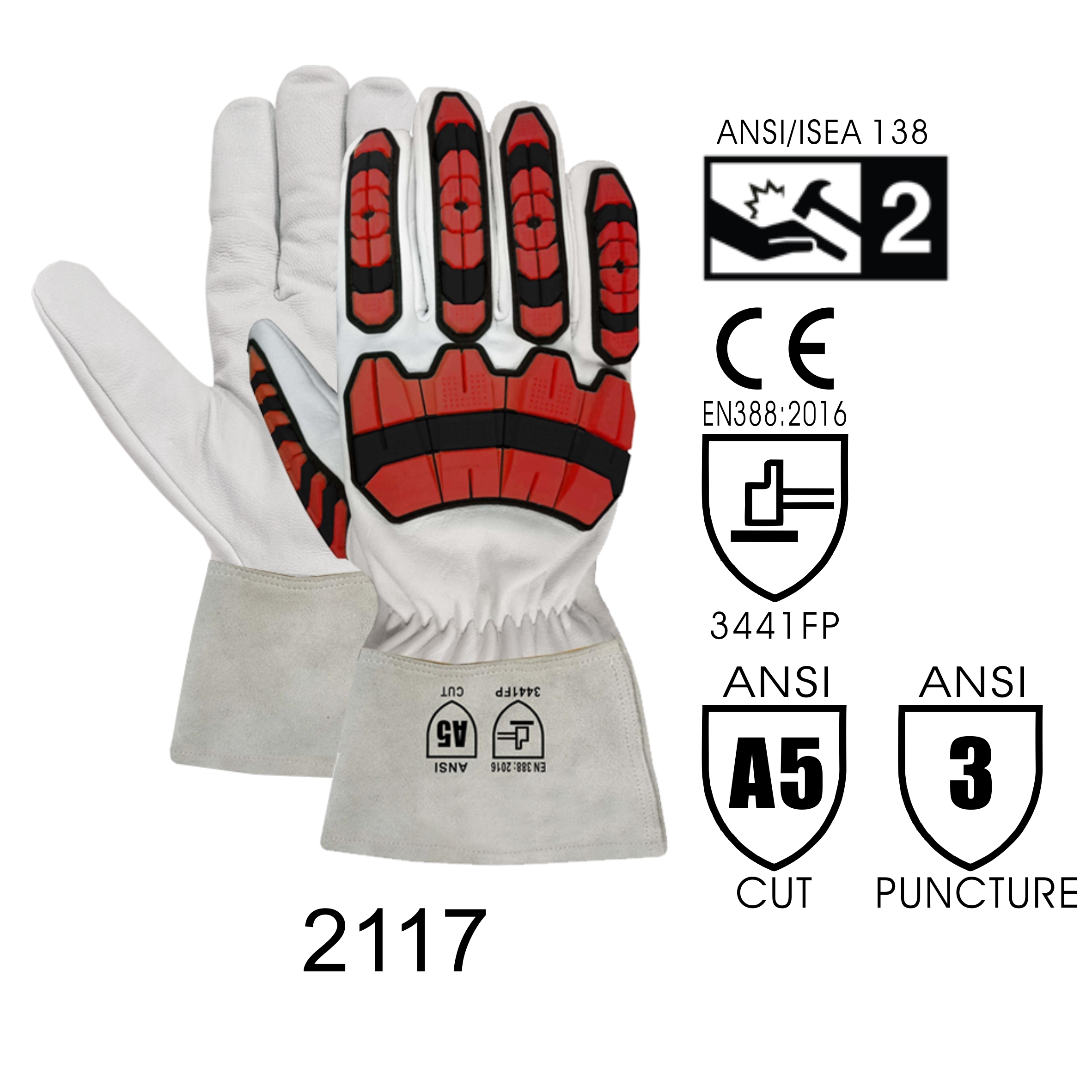 Quality 360 Degree Anti Cut EN388 2016 Impact Protection Gloves for sale