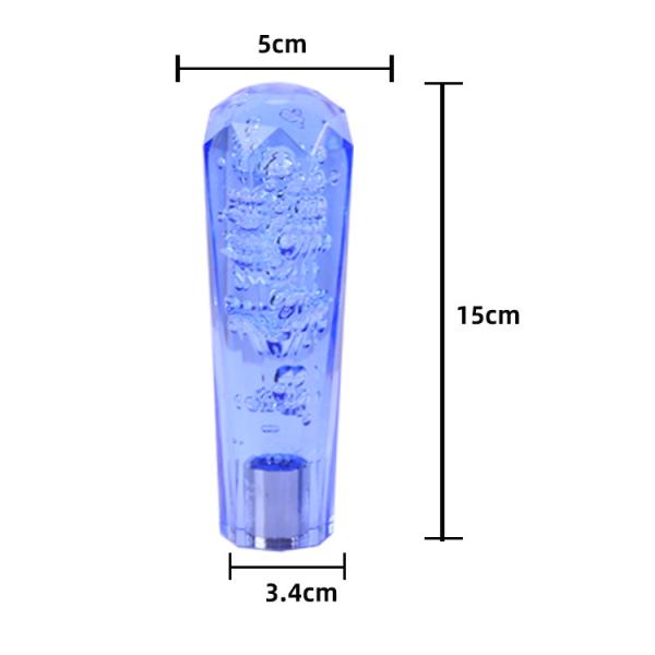 Quality Craft Resin Shift Knob Purple Blue Crystal Shift Knob 248g for sale