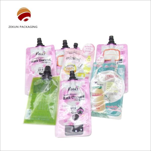 Quality Custom Logo Reusable Liquid Spout Pouch PET/OPP/AL Up To 10 Colors for sale