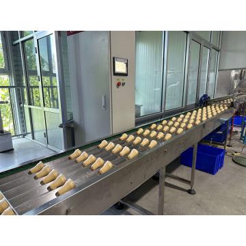 Quality 5000pcs/H Crispy Waffle Cone Making Machine Corn Cone Maker Space Saving for sale
