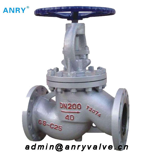 Quality Flanged RF Plug Disc Globe Valve Straight Pattern DIN F4 Rising Stem for sale